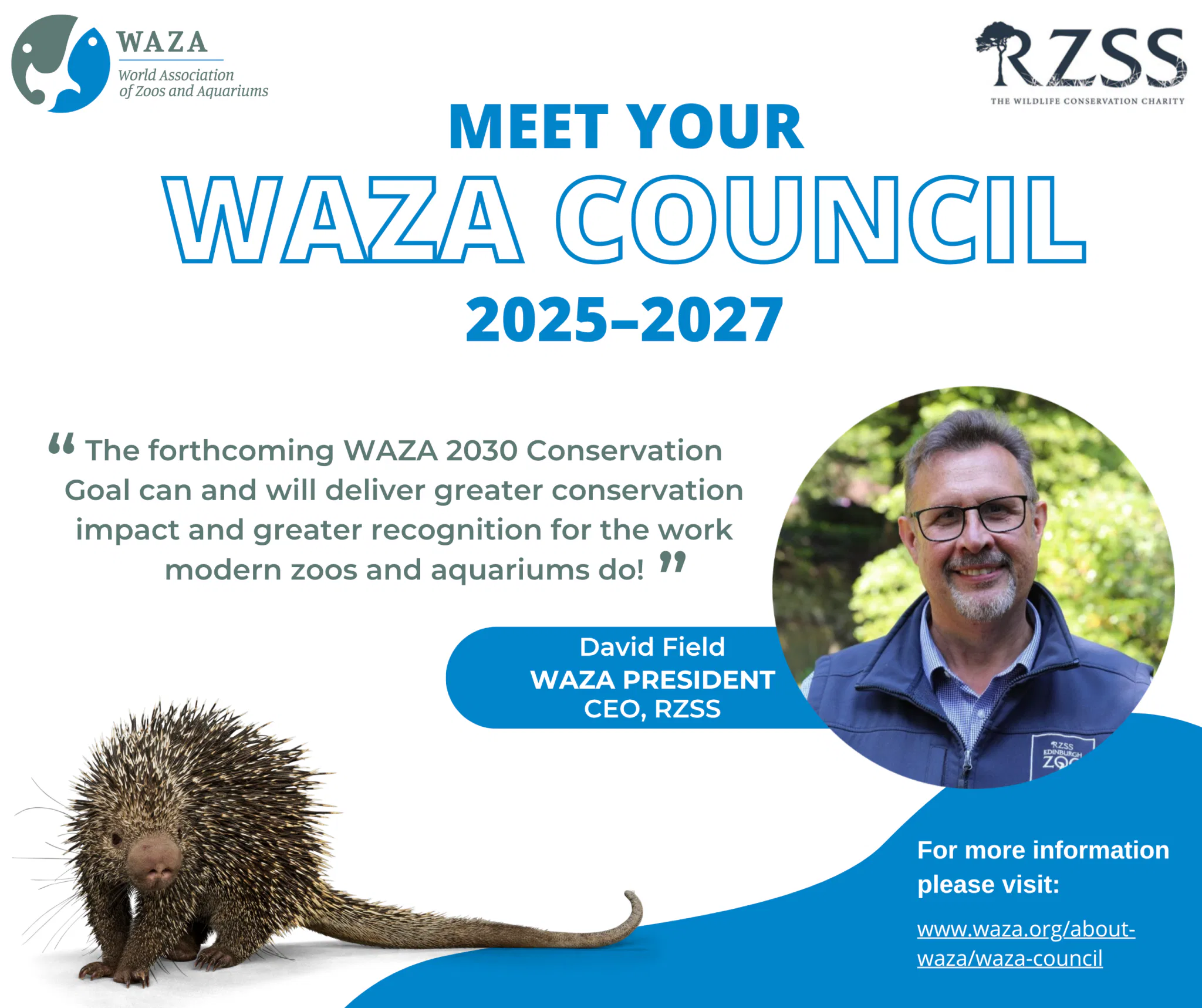 Meet the 2025–2027 WAZA Council ~ In Conversation with David Field ...
